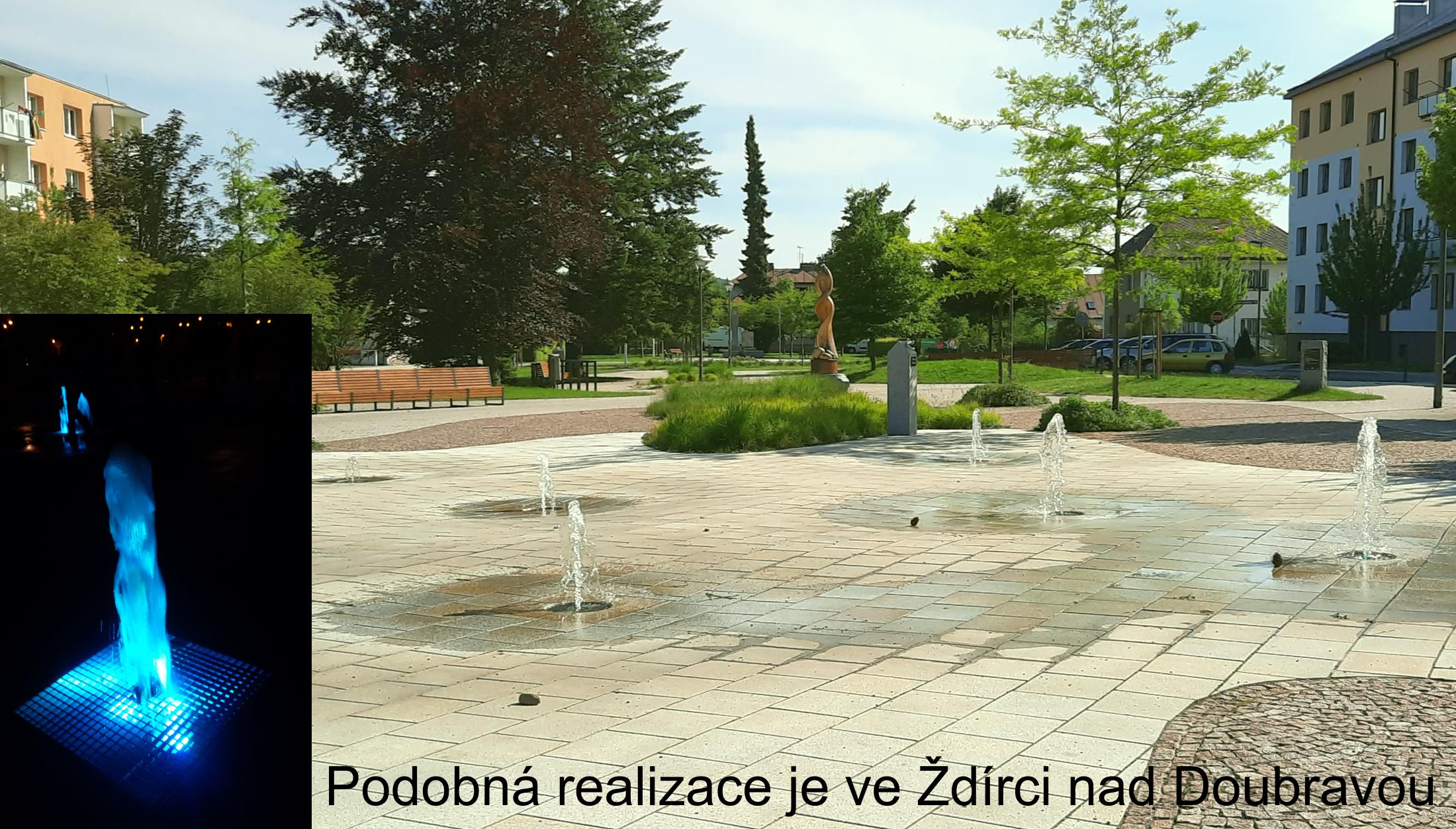 Vodní prvky na náměstí - ZAPOJ SE